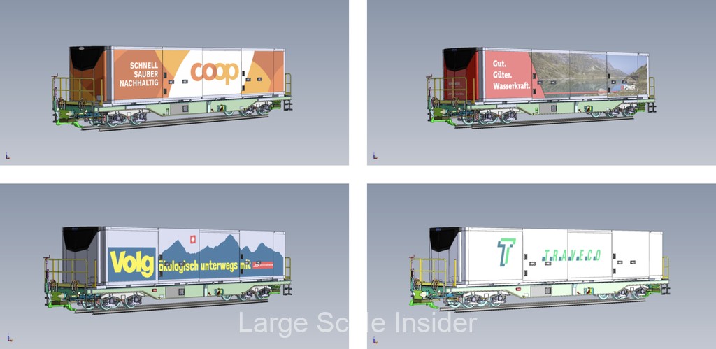 MK Modells Announces RhB Type Sb Container Flat Car in 2m Scale | Large ...